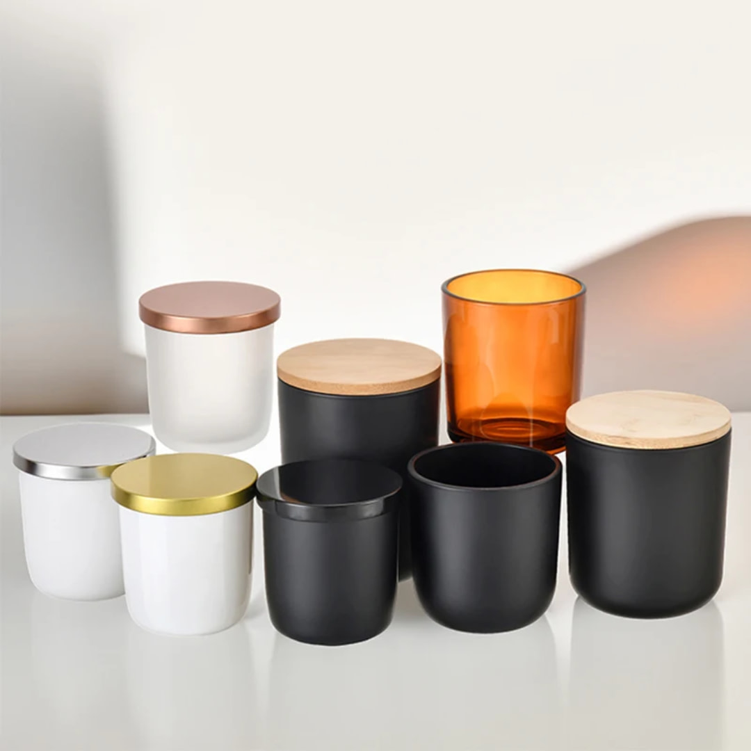 Round Bottom Candle Jars with Lids– 10 oz | Canadian Supplier